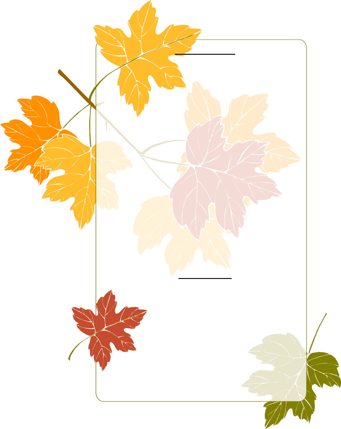 Fall event flyer in Word and Pdf formats