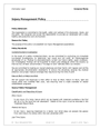 Injury management policy template in Word and Pdf formats