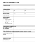 asbestos management plan template