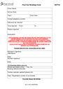 Pool car booking form in Word and Pdf formats