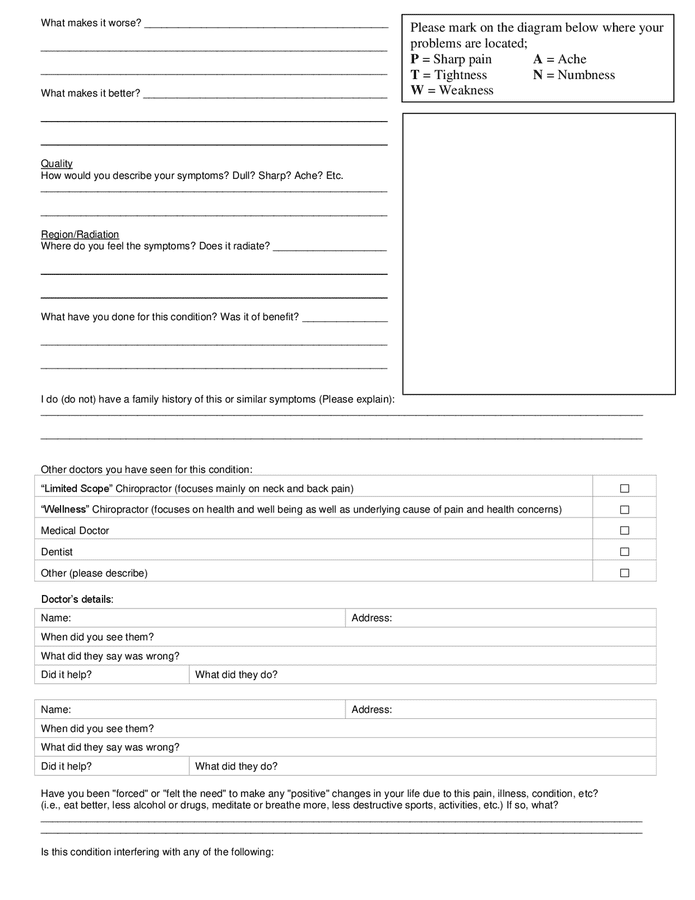 Confidential patient information form in Word and Pdf formats - page 2 of 5 Confidential patient information form in Word and Pdf formats - page 2 of 5