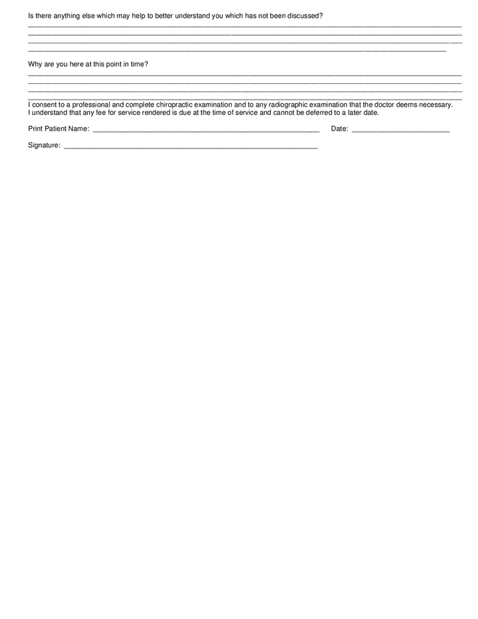 Confidential patient information form in Word and Pdf formats - page 5 of 5 Confidential patient information form in Word and Pdf formats - page 5 of 5