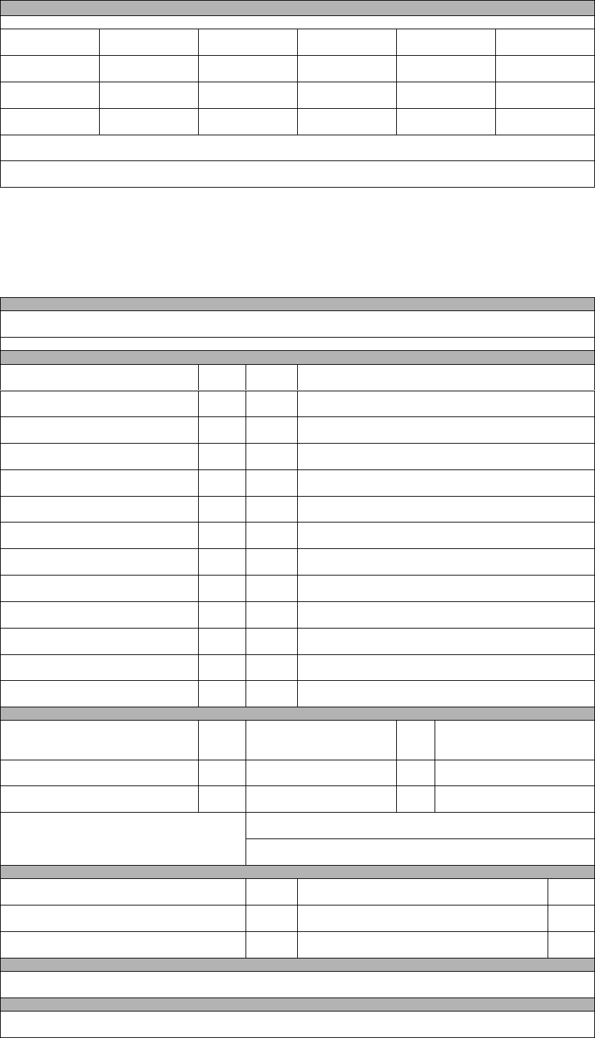Patient form for travel vaccinations in Word and Pdf formats - page 2 of 2