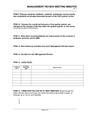 Management review meeting minutes template in Word and Pdf formats ...