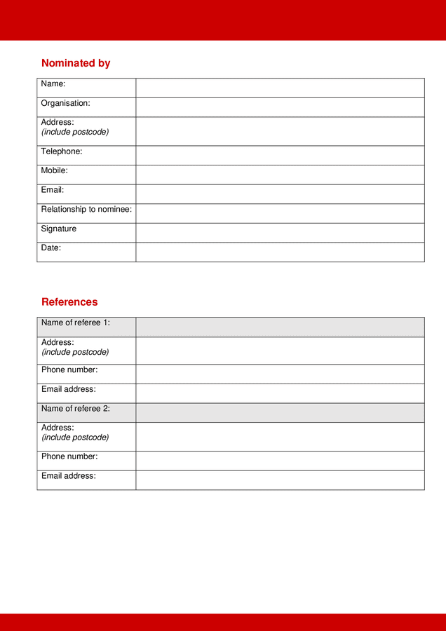 Sport club nomination form template in Word and Pdf formats - page 4 of 4