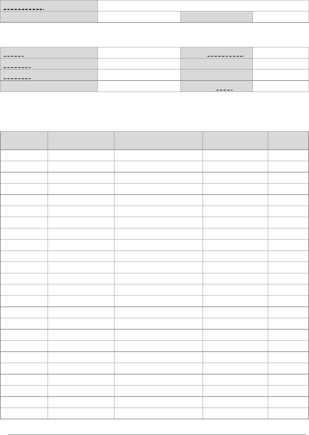 Peer review log form in Word and Pdf formats - page 3 of 4