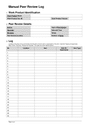 Peer review log form in Word and Pdf formats