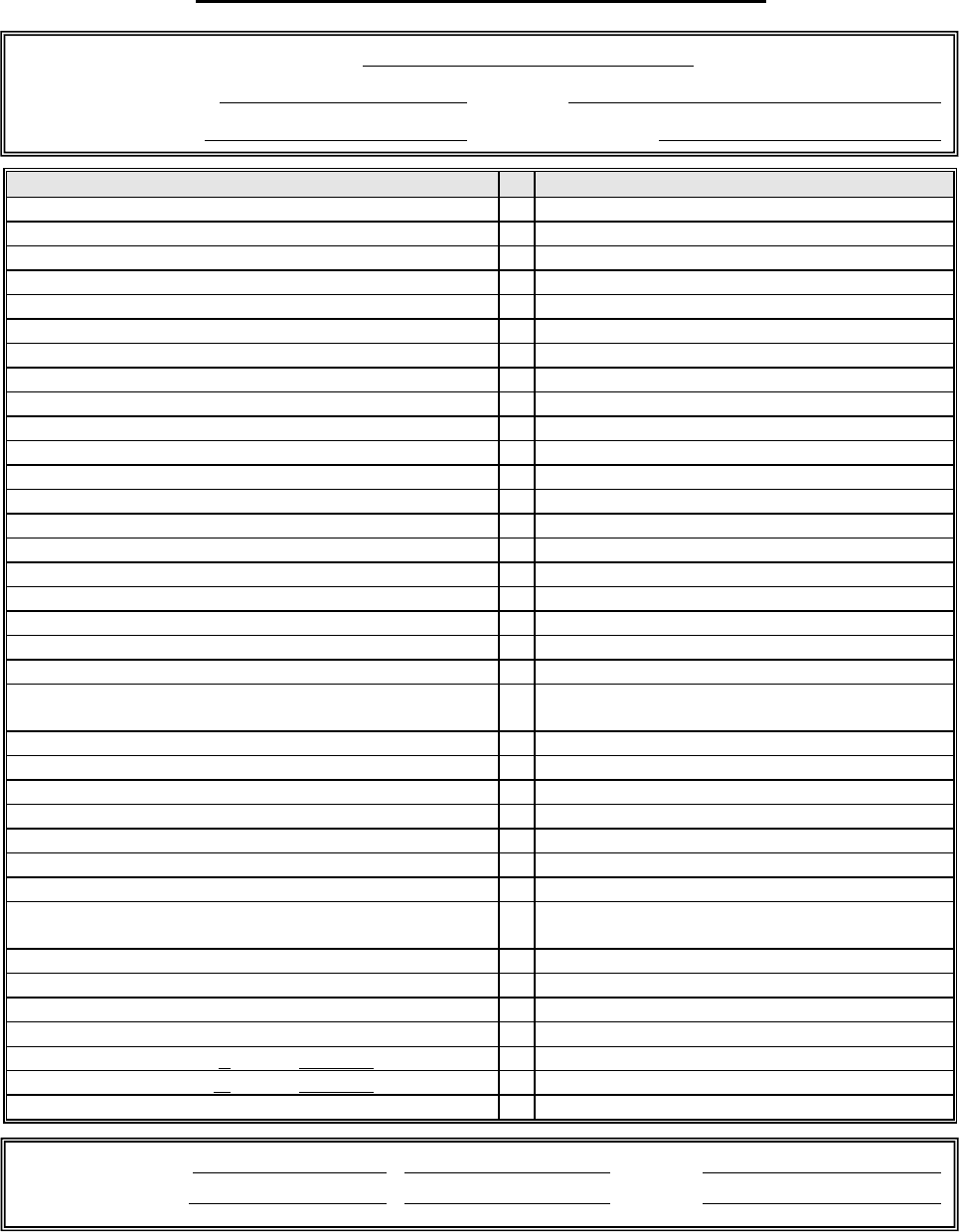Hvac commissioning system verification/start-up checklist: roof top ...