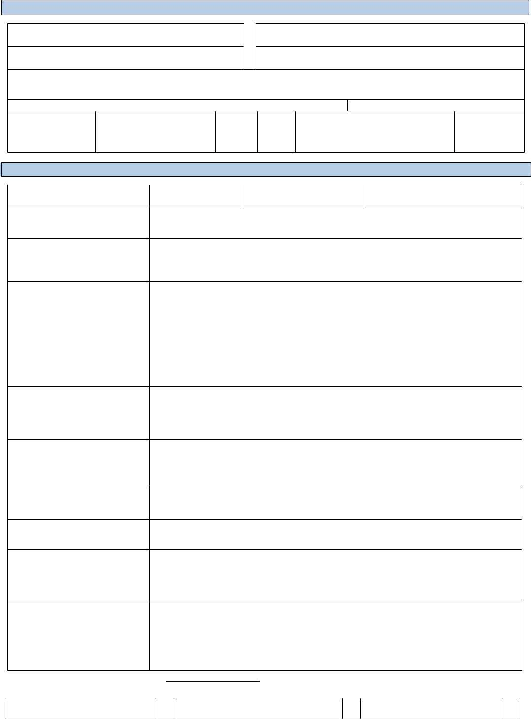 School incident/accident report template in Word and Pdf formats