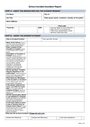 School incident/accident report template in Word and Pdf formats