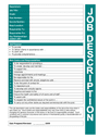 Job description template in Word and Pdf formats