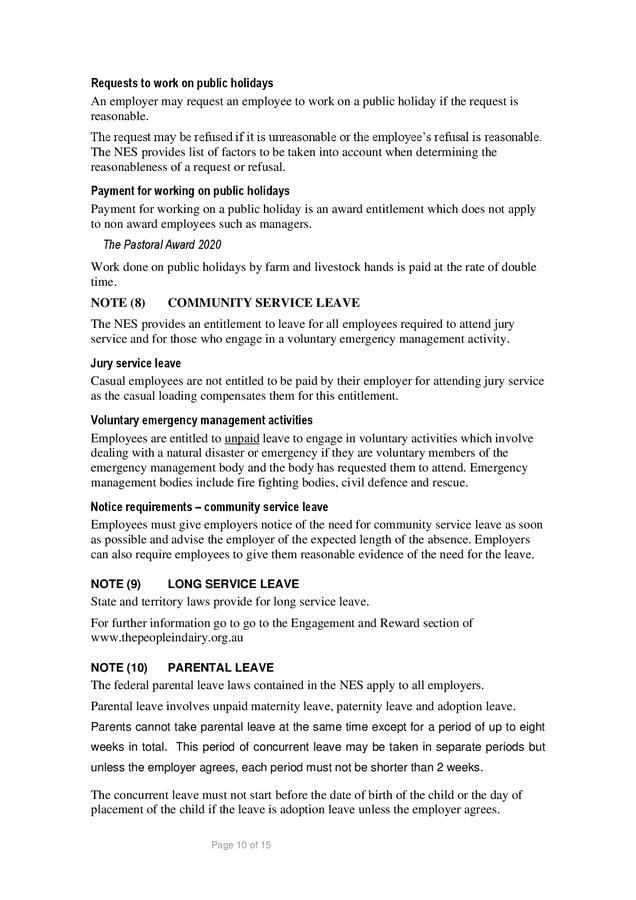 Casual employment contract - national system employers template in Word ...