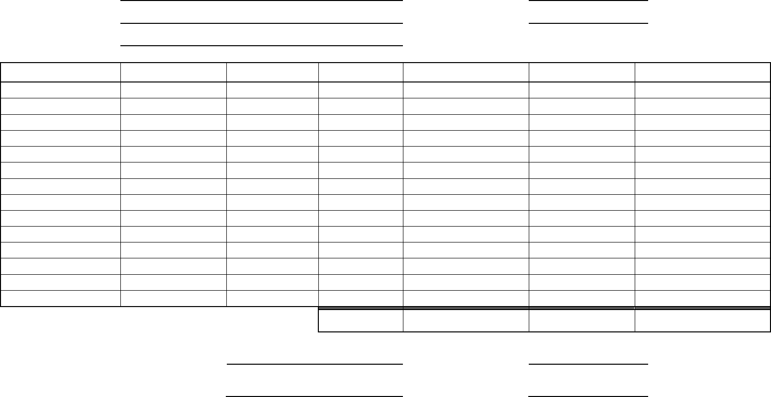 Employee timesheet in Word and Pdf formats