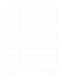 1" graph paper in Word and Pdf formats