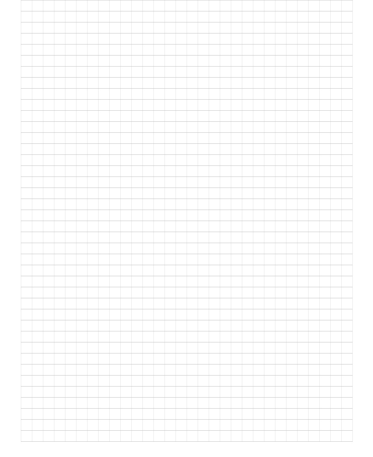 Simple Grid Graph Paper In Word And Pdf Formats